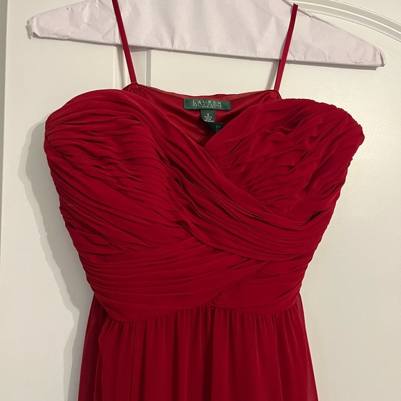 Lauren Ralph Lauren | Dresses | Classic Deep Red Ralph Lauren Evening ...